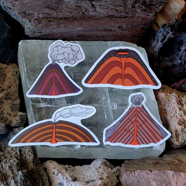 Volcano Sticker - Etsy
