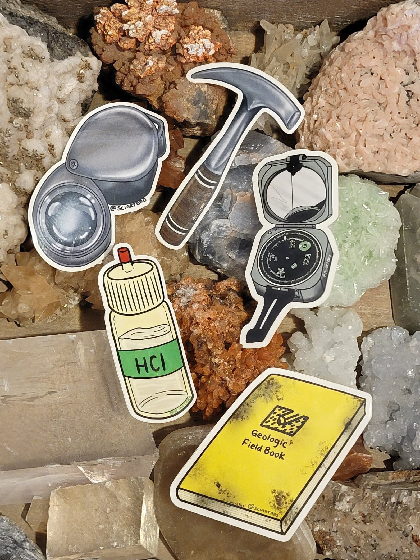 Geology Tool Kit Sticker Pack | Vinyl Sticker | Geologist | Geology ...