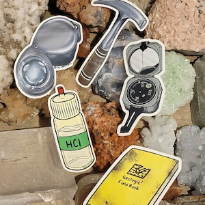 Geology Tool Kit Sticker Pack | Vinyl Sticker | Geologist | Geology ...