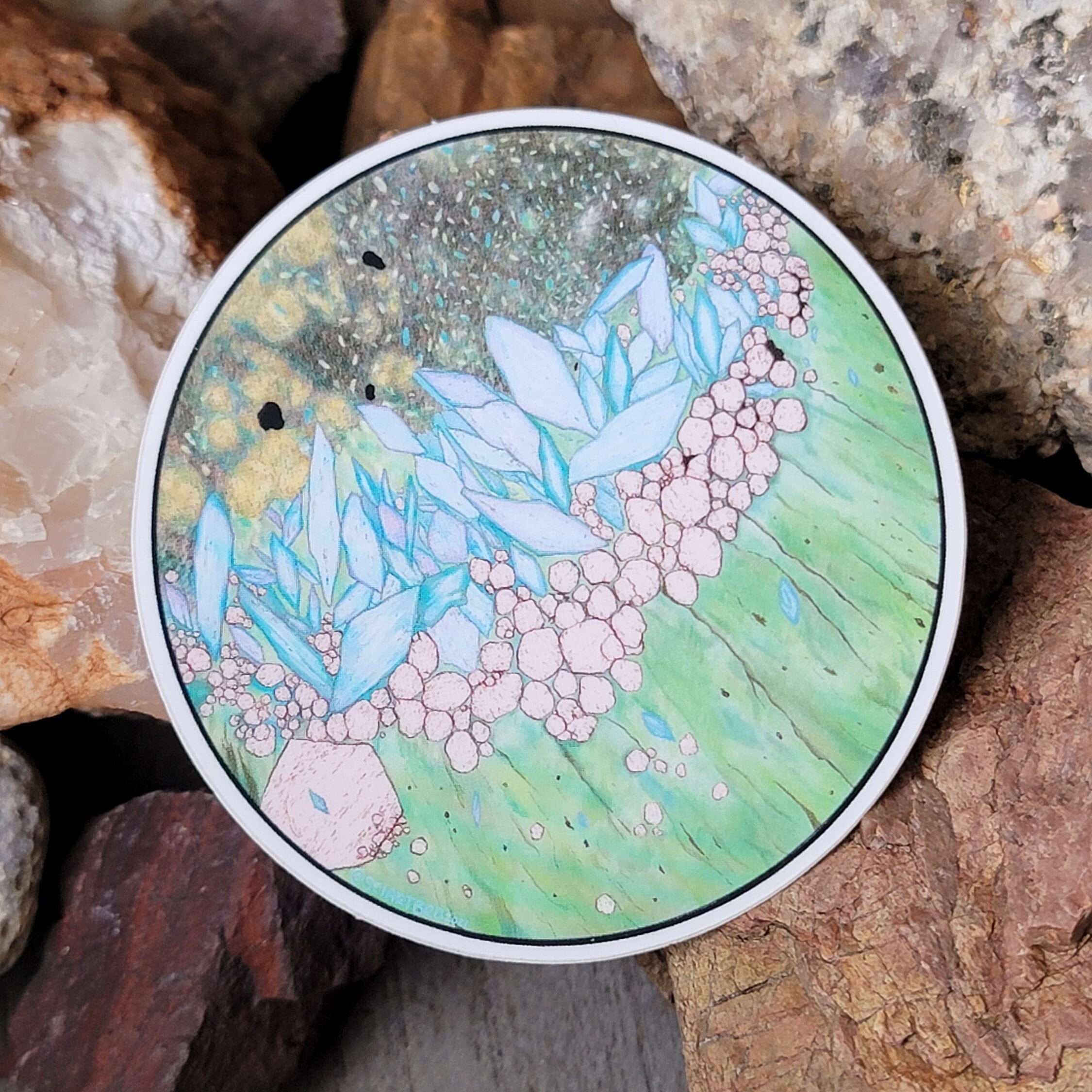 Thin Section Geology Sticker Pack Eclogite - Myrmekite - Clinopyroxene ...