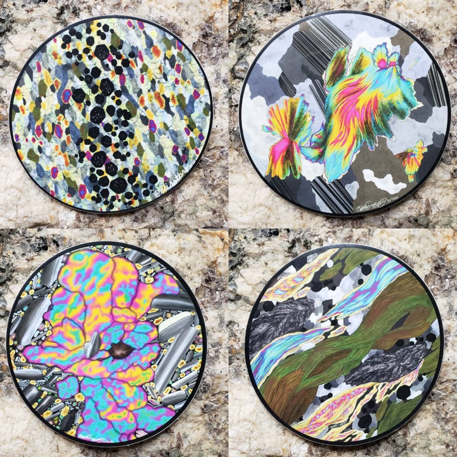 Petrographic Thin Section Geology Sticker Pack | Etsy