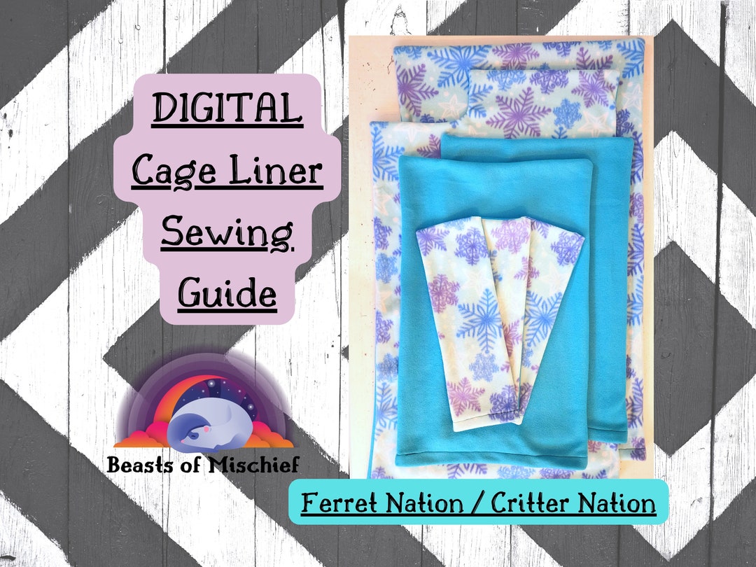 Cage Liner Sewing Guide: Critter/ferret Nation Liners (PDF Pattern) - Etsy