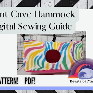 Digital Sewing Guide for Giant Cave Hammock, Cave Hammock, Small Animal ...