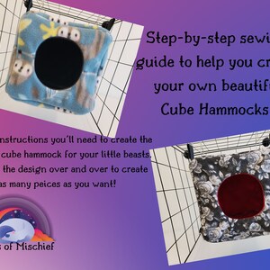 Digital Sewing Guide for Cube Hammock, Cave Hammock, Small Animal ...