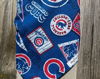 MLB Chicago Cubs Baseball Tie on Dog Bandana - Etsy