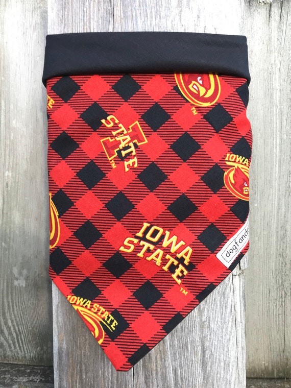 Dog Bandana Made With Iowa State University Cyclone Plaid - Etsy