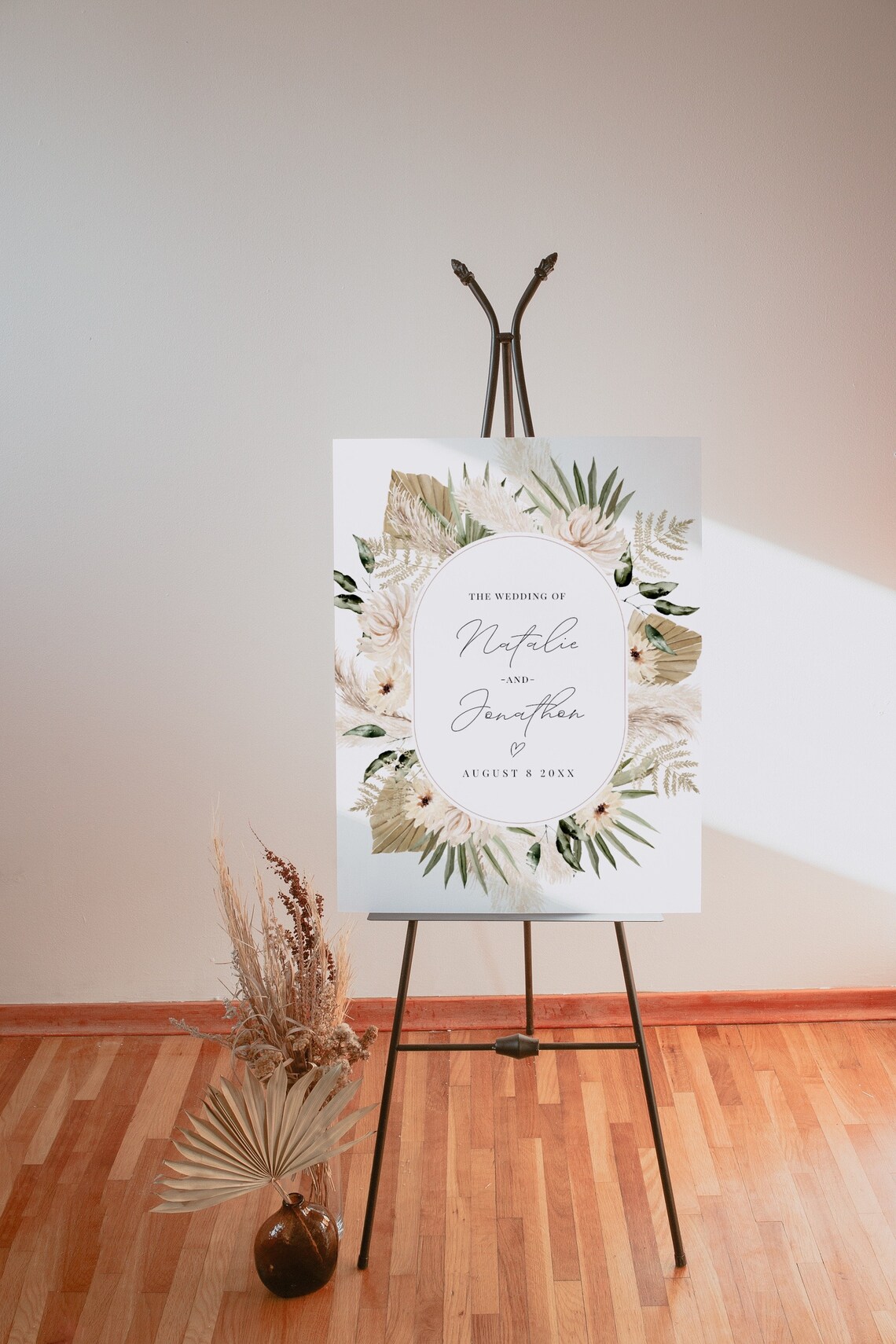 Boho Wedding Easel Sign Bohemian Wedding Set Bohemian - Etsy