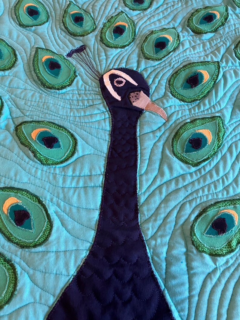 Peacock Quilt - Etsy