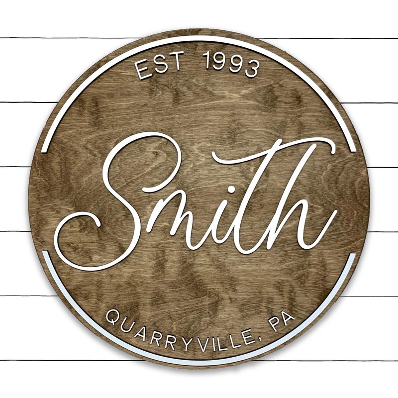 Last Name Signs - Etsy