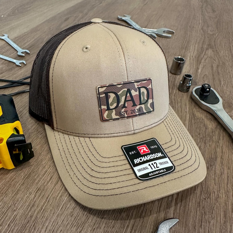 Custom Dad Trucker Hat, Dad Christmas Gift, New Dad Gift, Gift for ...