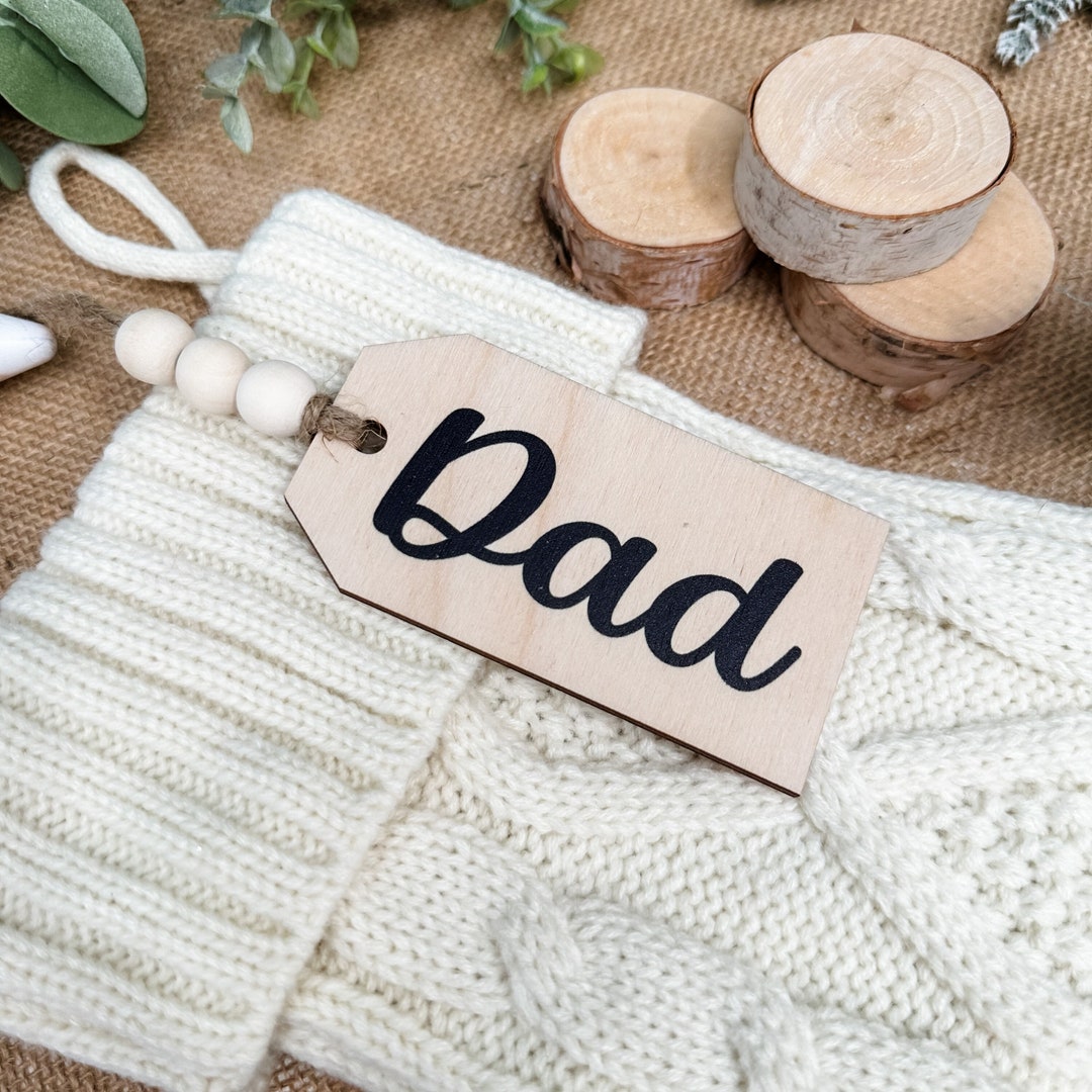 Christmas Stocking Tag, Personalized Christmas Tags, Christmas Stocking ...