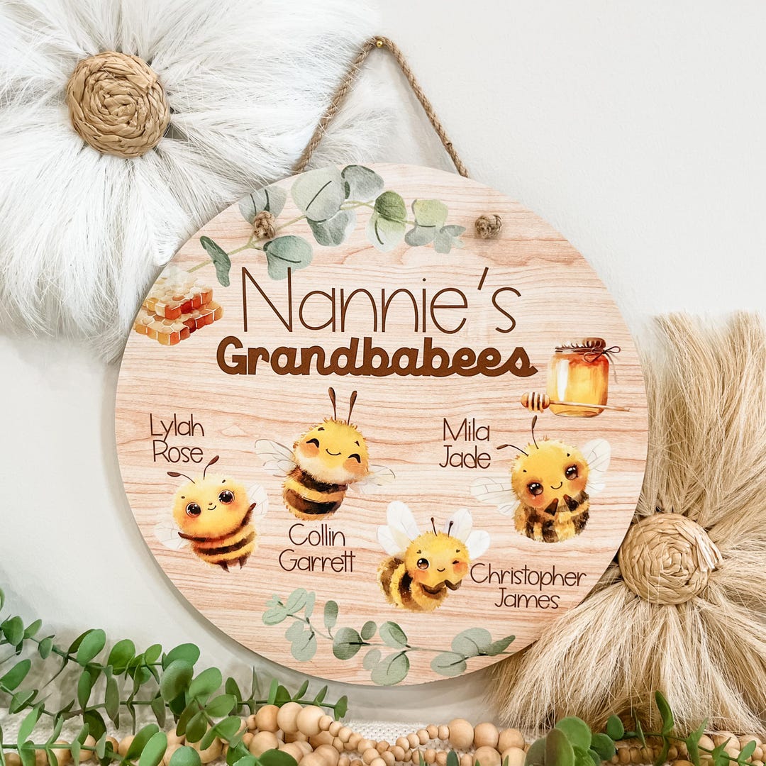 Grandma Sign, Personalized Sign for Grandma, Mothers Day Gift ...