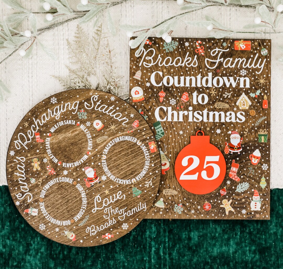 Christmas Decor for Kids, Christmas Countdown, Countdown to Santa ...