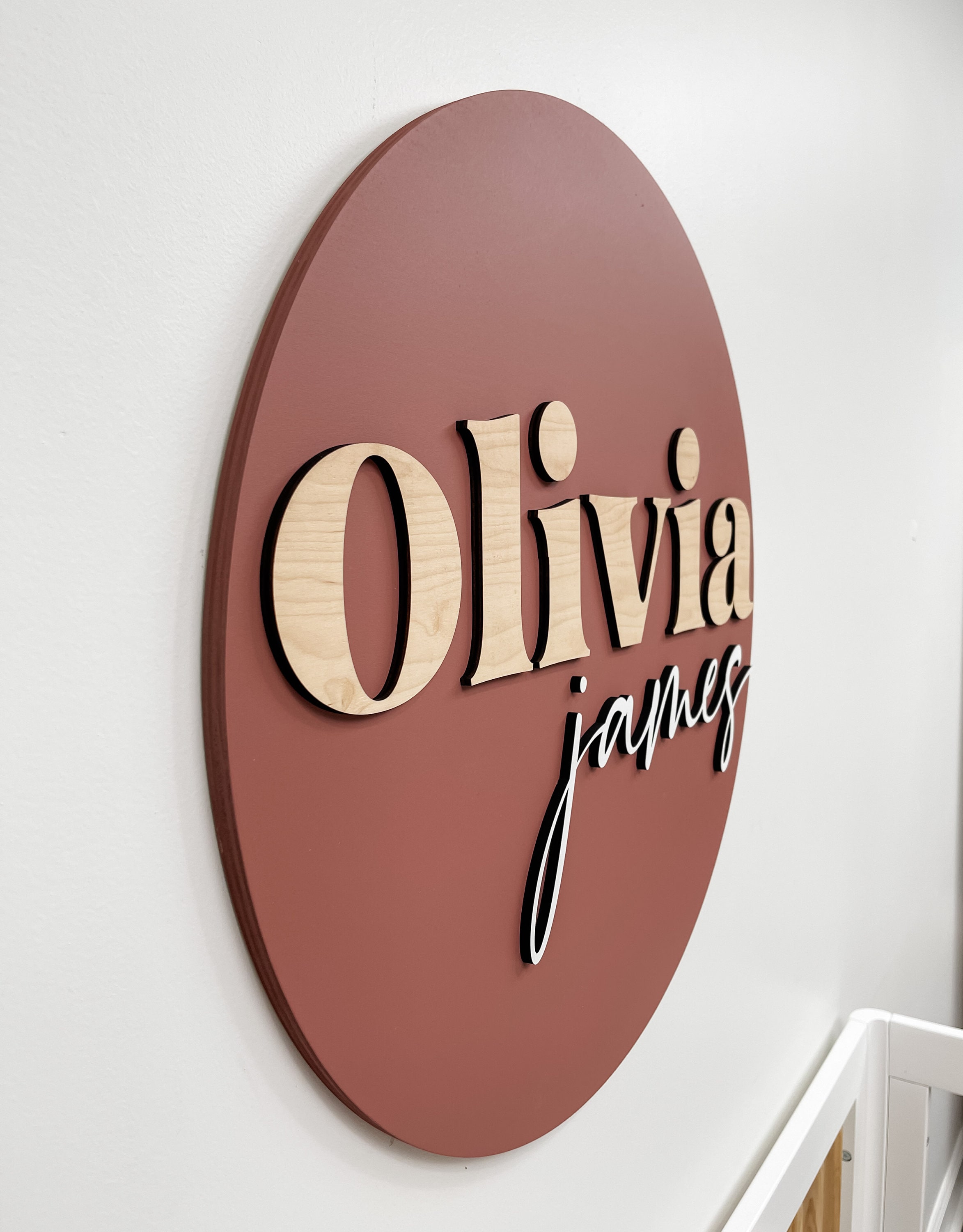 Baby Name Sign Nursery Wall Art Custom Name Sign Boho Wall - Etsy