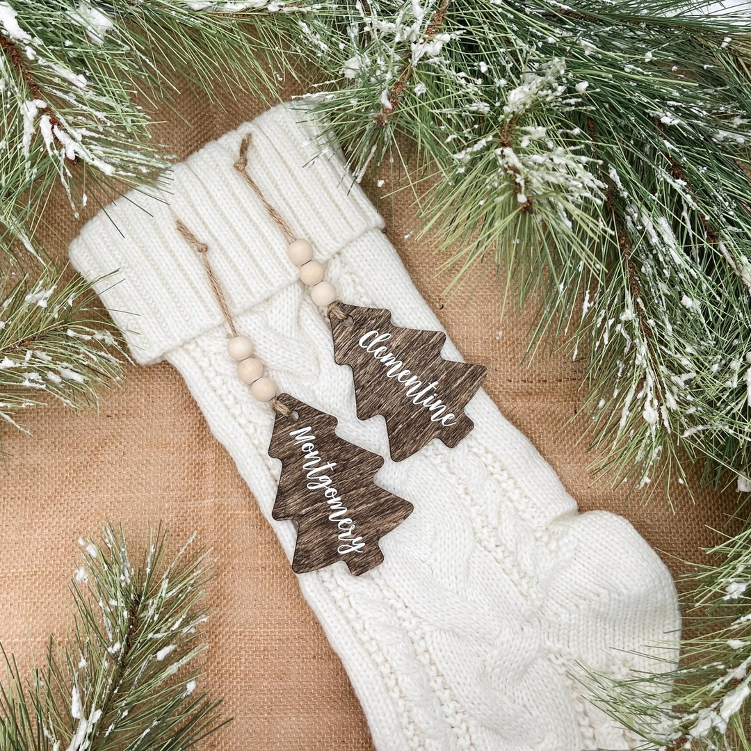 Stocking Tags, Personalized Gift Tags, Stocking Name Tags, Christmas ...
