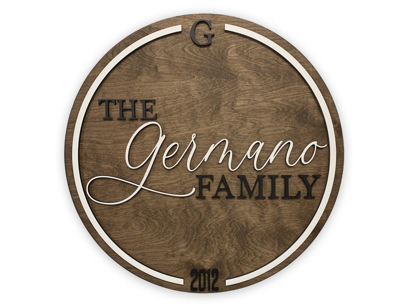 3D Family Last Name Sign Custom Wood Last Name Sign - Etsy