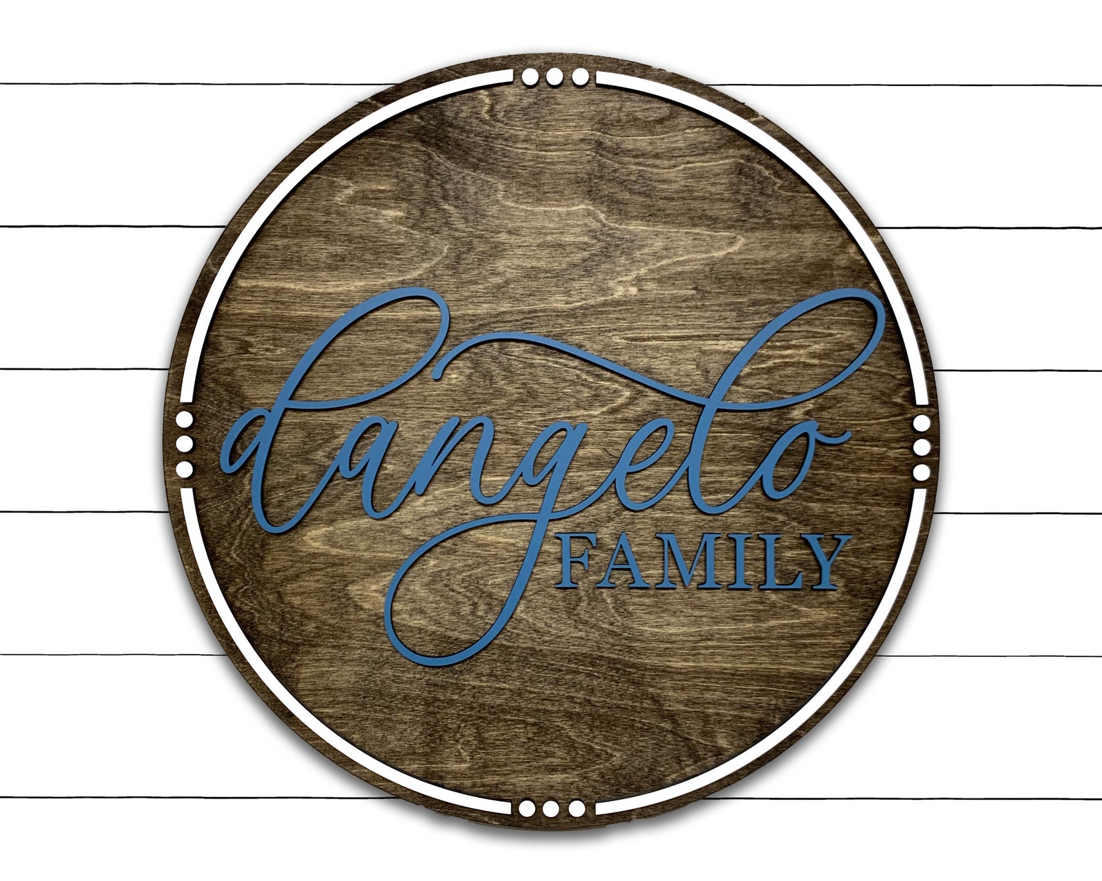 3D Family Name Sign | Custom Family Name Sign | Personalized Wood Sign ...
