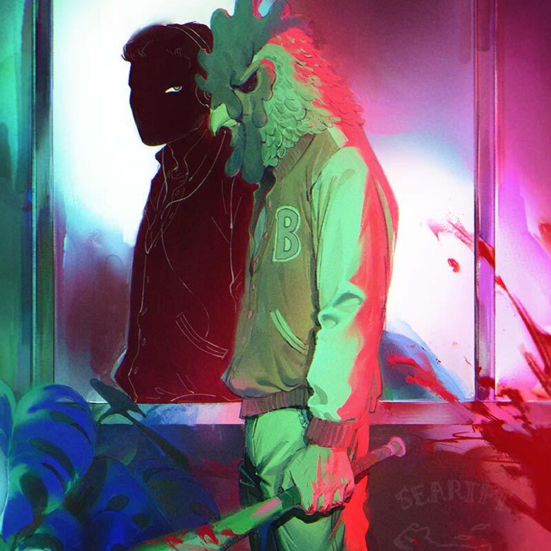Tony Hotline Miami Mask - Etsy