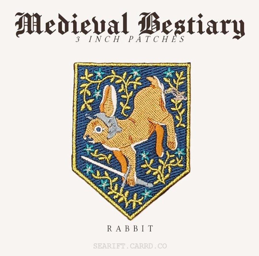 Medieval Bestiary Rabbit / Patch - Etsy