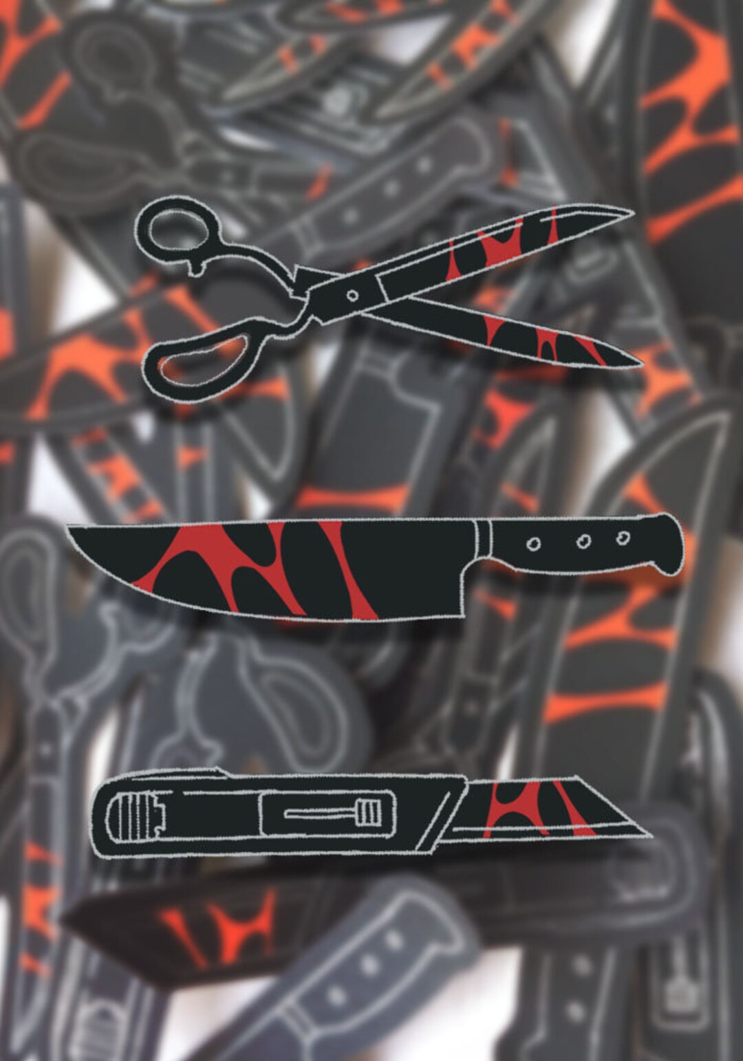 Sharp Objects / Sticker Set - Etsy