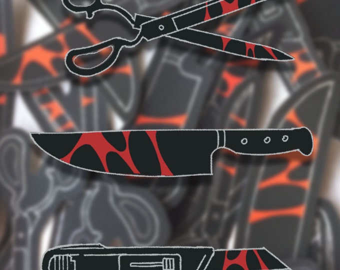 Sharp Objects / Sticker Set - Etsy