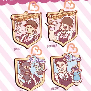 TF2 Maids / Wood Charm - Etsy