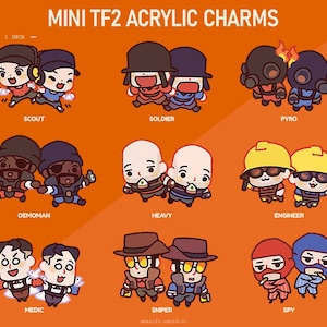 TF2 / Mini Acrylic Charms - Etsy