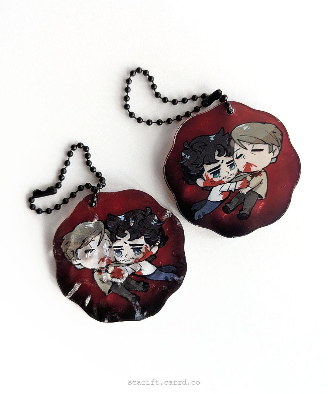 Hannibal Mini Finale / Wavy Acrylic Charm - Etsy