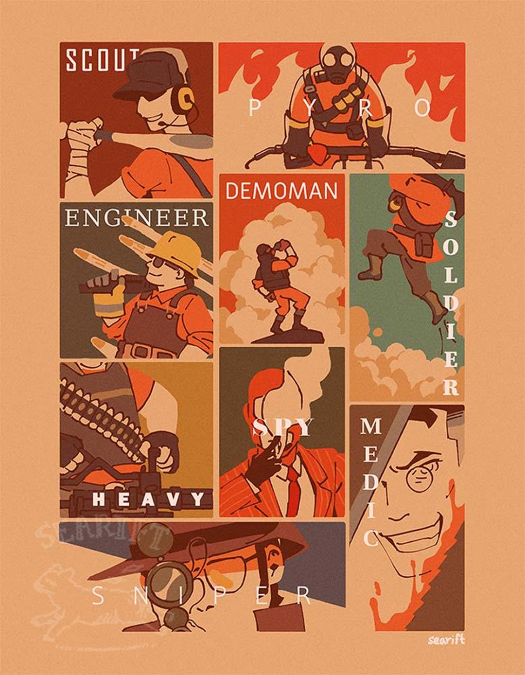 Team Fortress 2 / Print - Etsy
