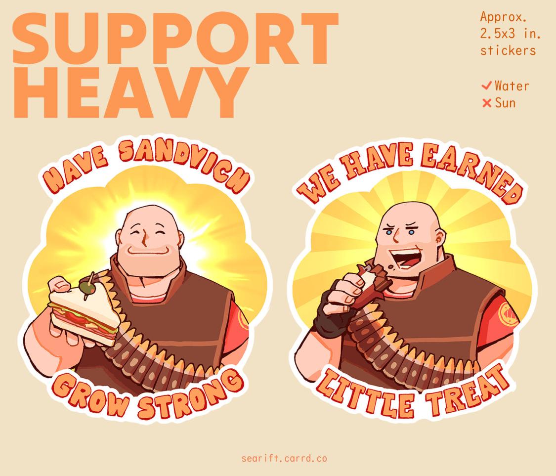 Support Heavy TF2 / Sticker - Etsy