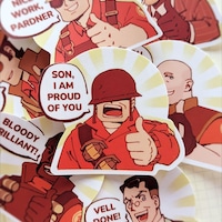 Team Fortress 2 TF2 Stickers - Etsy