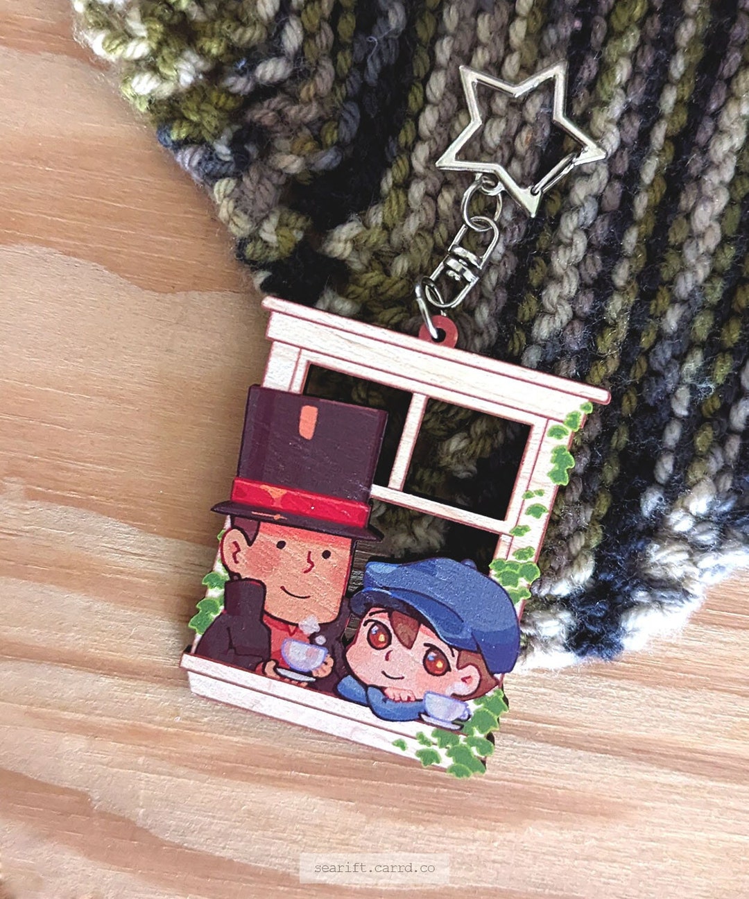Layton Window / Wood Charm - Etsy
