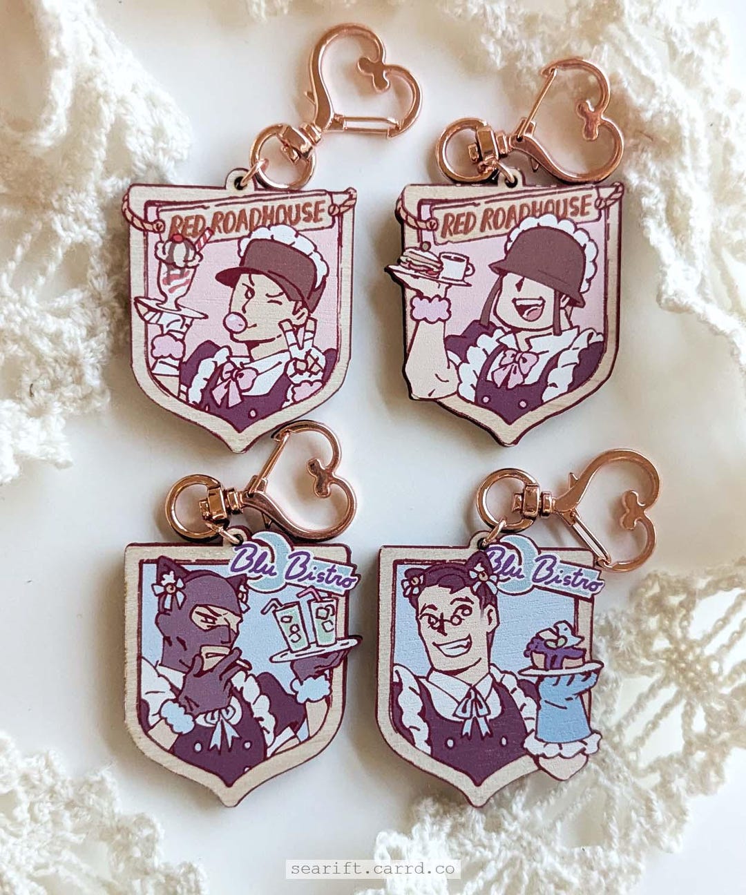 TF2 Maids / Wood Charm - Etsy