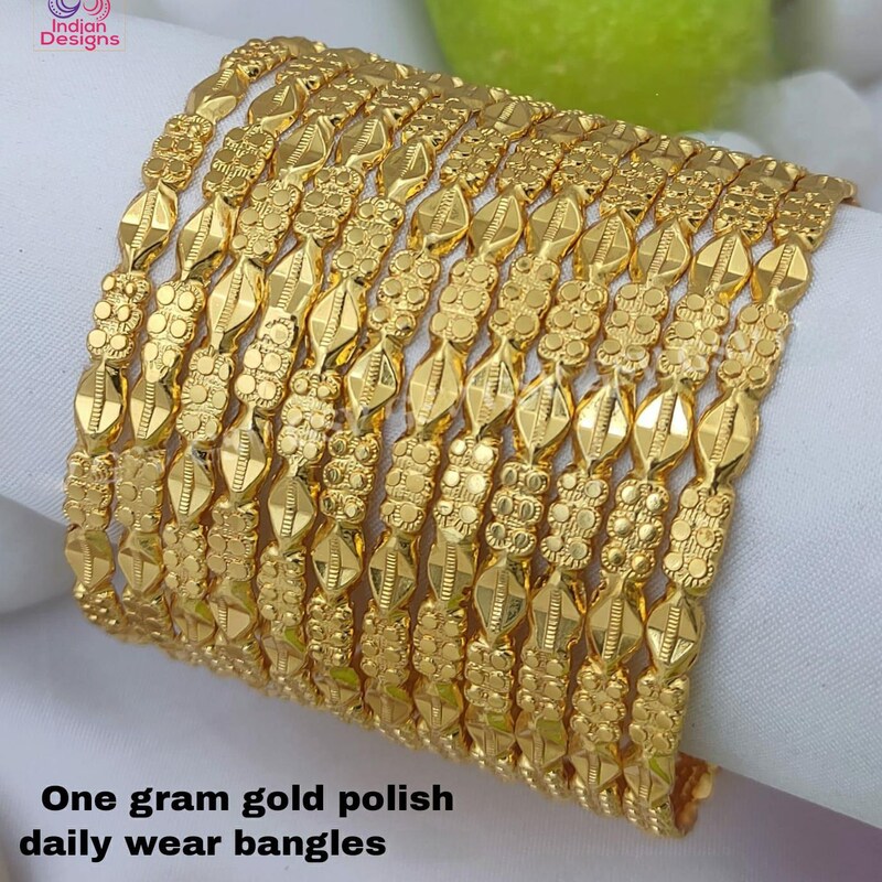2 Gram Gold Bangles - Etsy