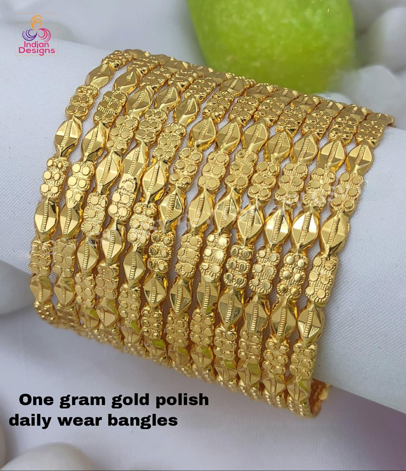 One Gram Gold Bangles Etsy