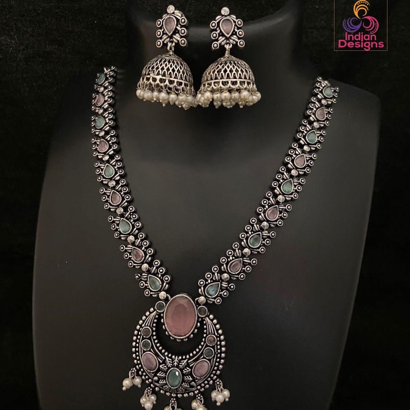 Necklace Set Oxidized - Etsy