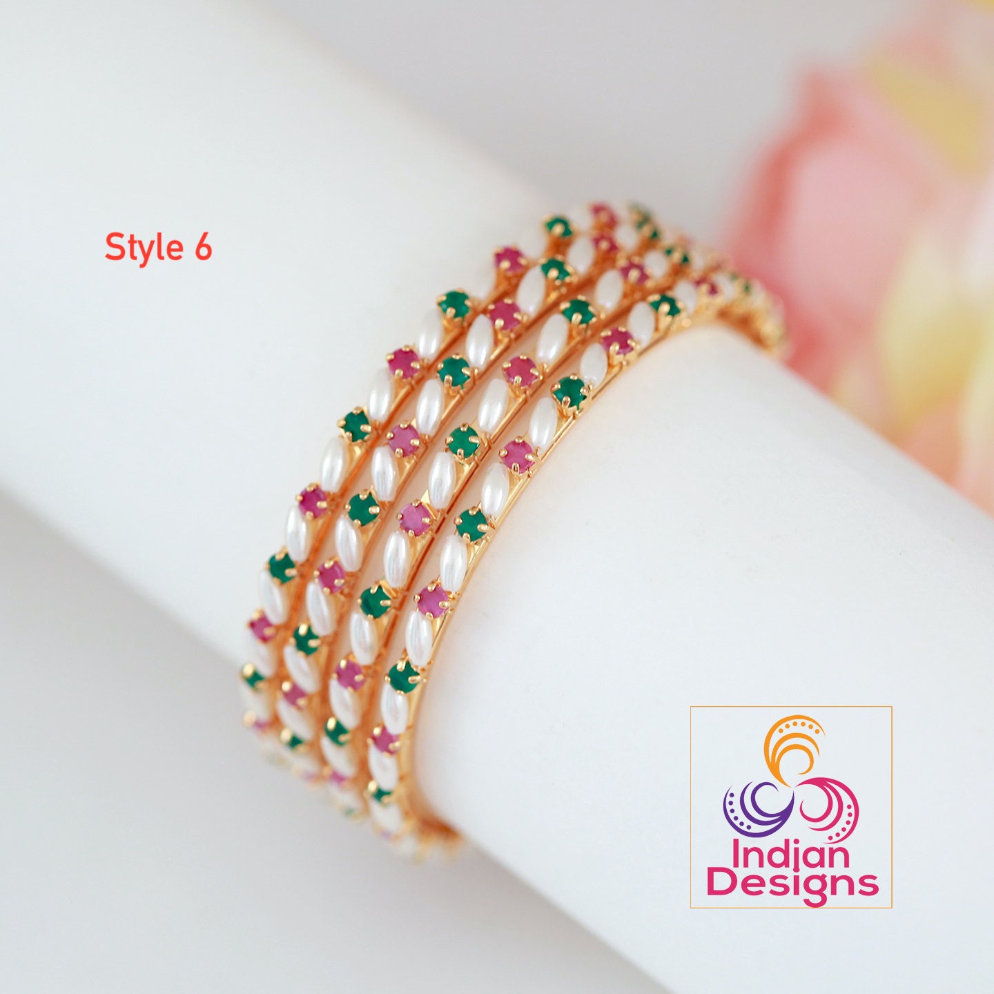 Real pearl bangles store