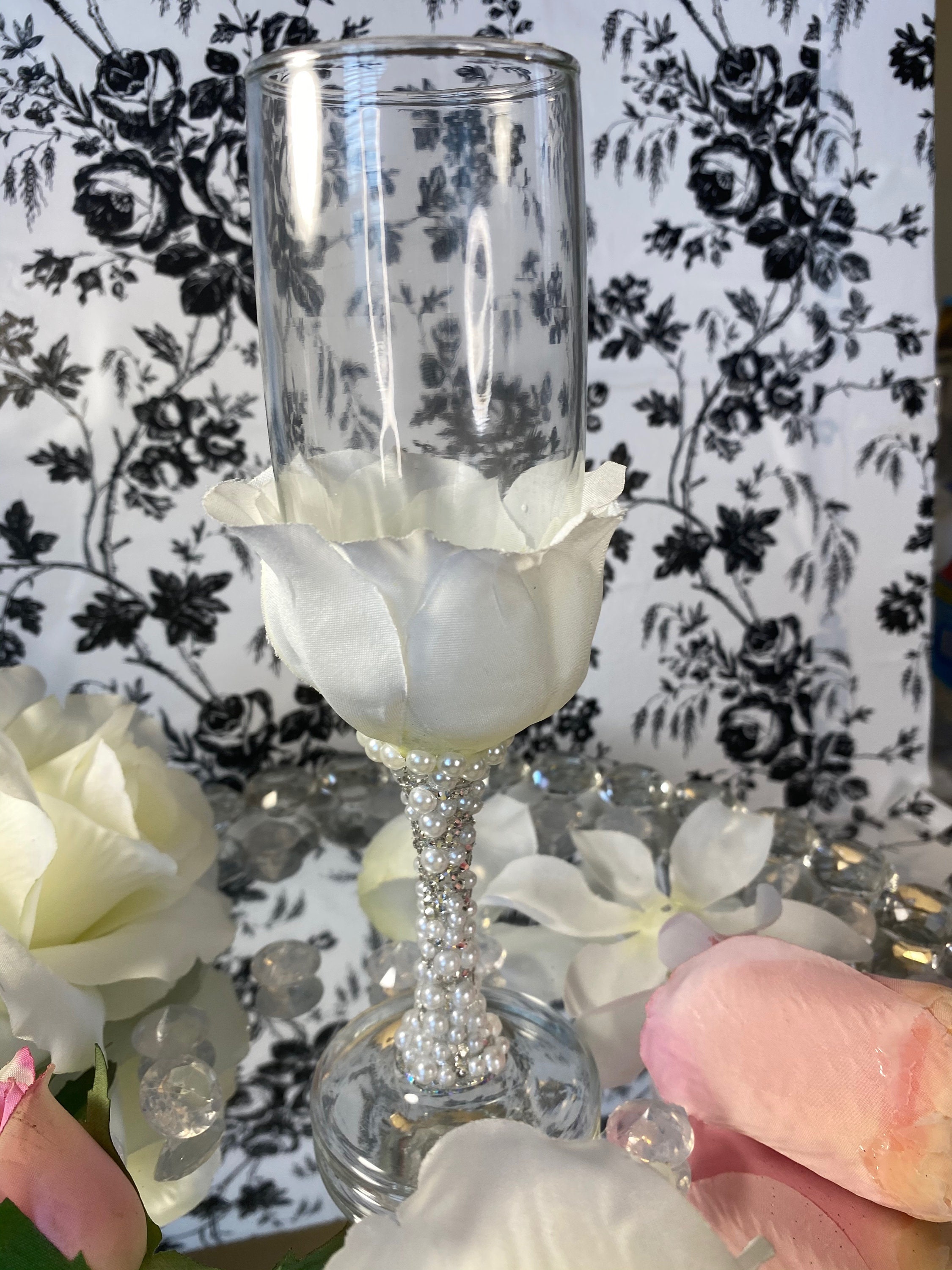 Custom Bling Champagne Flutes - Etsy