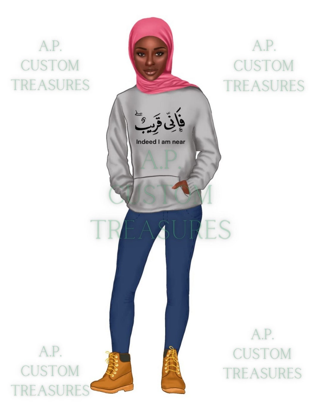 Indeed I Am Near - Digital Download (PNG) - Etsy