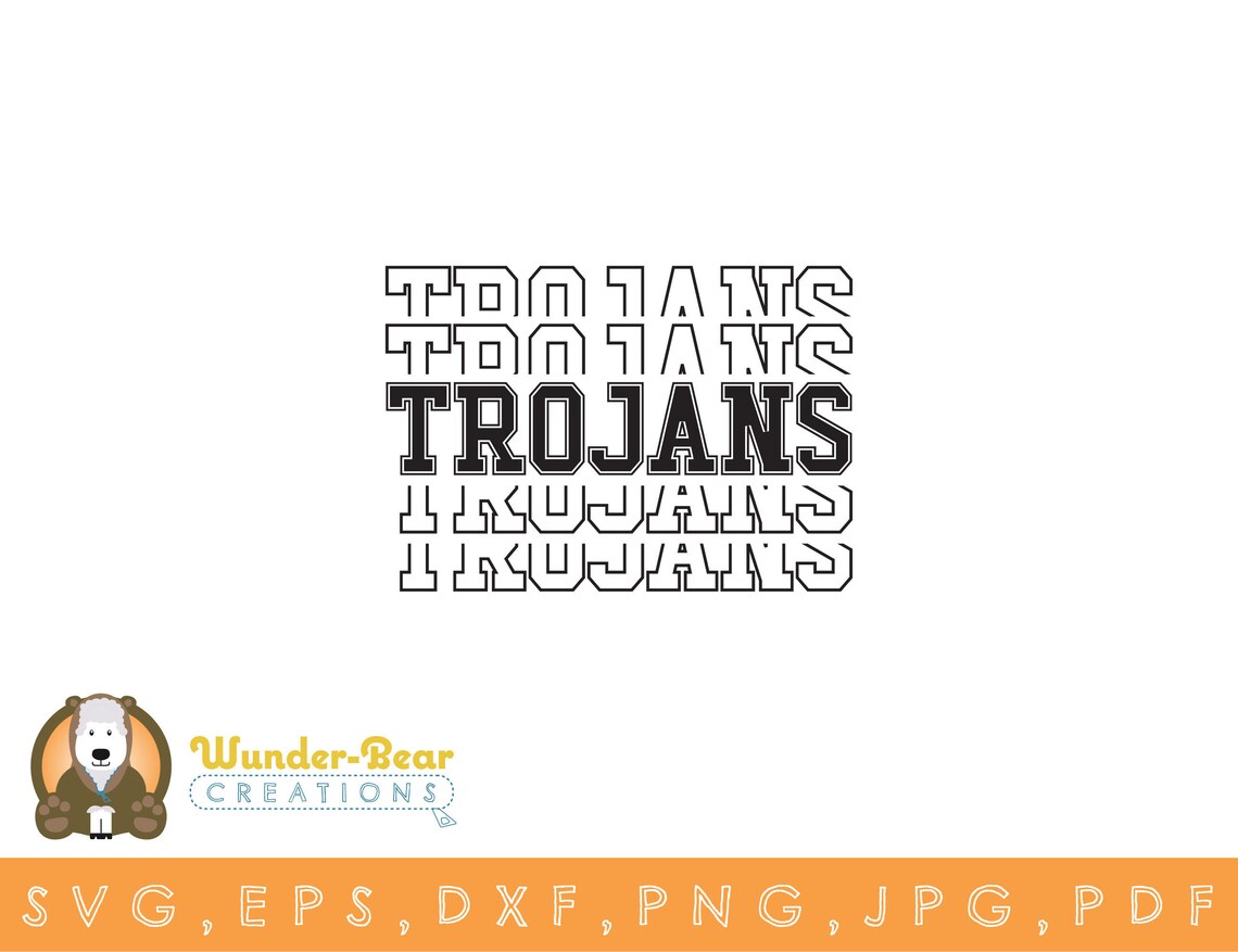 TROJANS Svg TROJAN Svg Svg Files for Cricut Sports Svg | Etsy