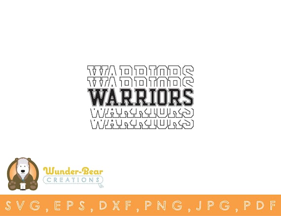 WARRIORS Svg WARRIOR Svg Svg Files for Cricut Sports Svg - Etsy