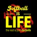 Softball is Life Svg, Softball Svg Files for Cricut, Softball Svg ...
