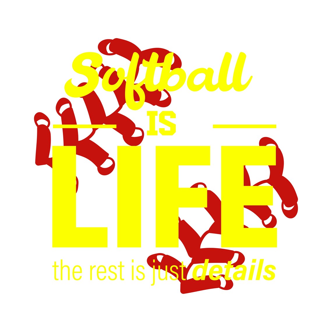 Softball is Life Svg, Softball Svg Files for Cricut, Softball Svg ...