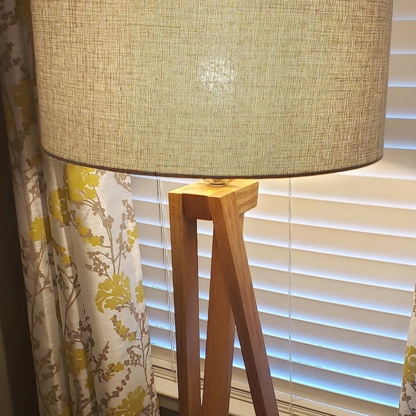 Oak Floor Lamp - Etsy