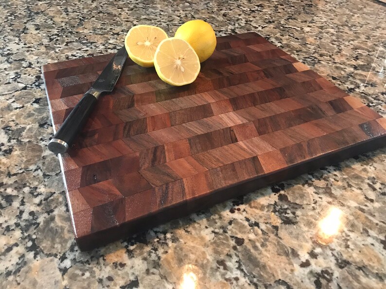 Walnut Chevron Pattern Cutting Board - Etsy