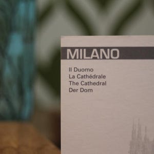 Milano Il Duomo Postcard, 14th Century Gothic Cathedral in Milan, Italy ...