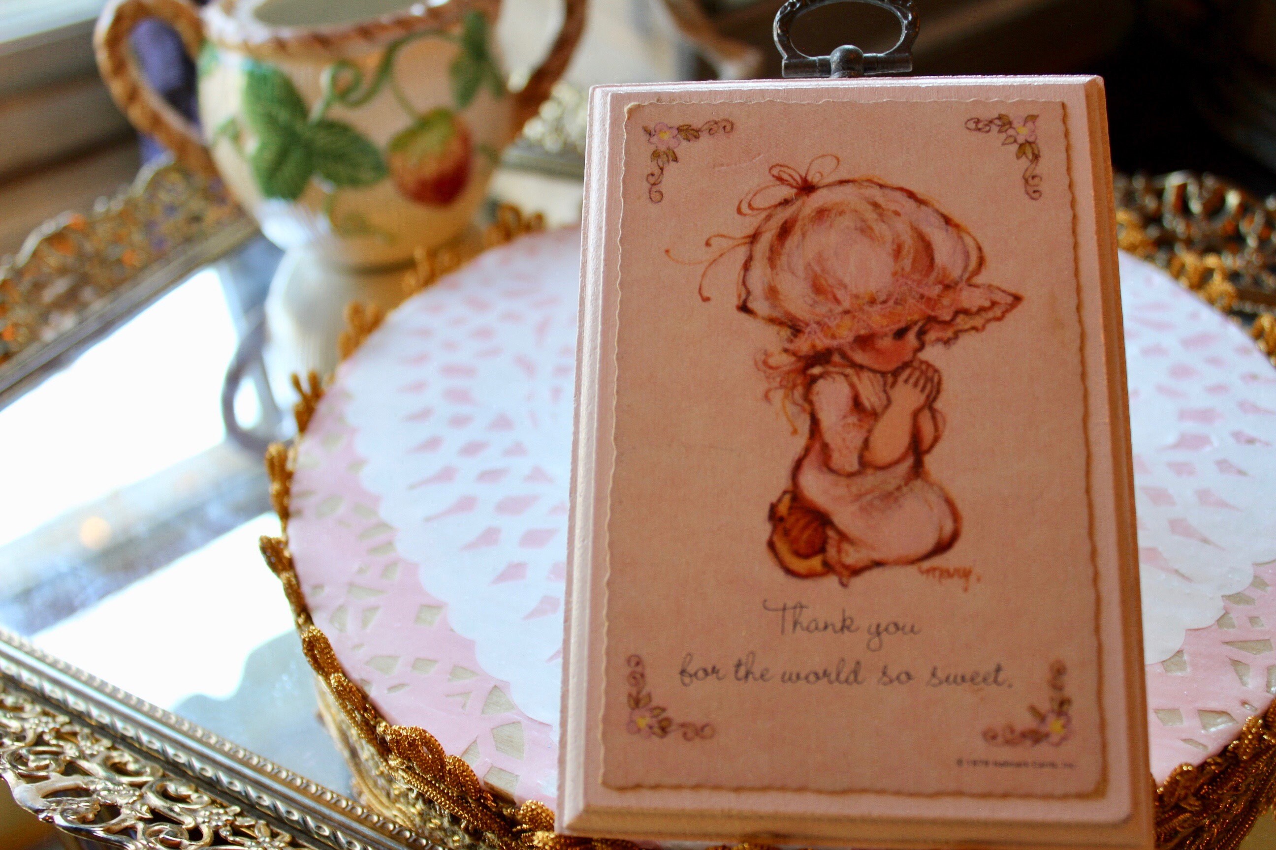 1970s Hallmark Plaque thank You for the World so - Etsy