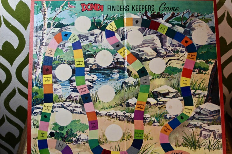 1950s DONDI FINDERS KEEPERS Game, Treasure Hunting Board Game, Based on ...