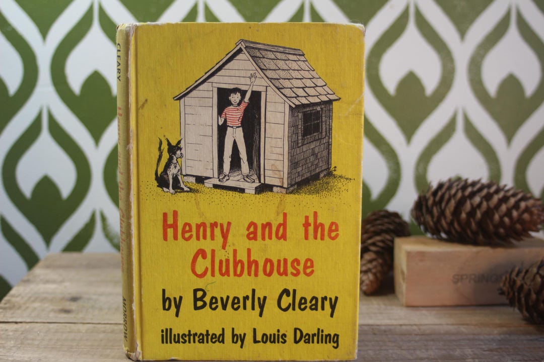 1962 Henry and the Clubhouse by Beverly Cleary, Illustrated by Louis ...