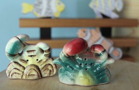 Mid-century Crab Salt & Pepper Shakers Made in Japan | Etsy